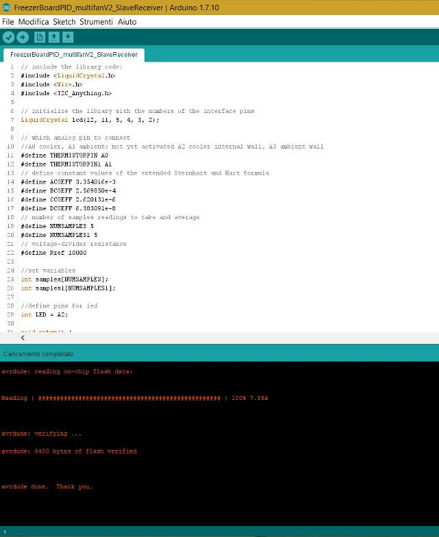 Master writer / Slave receiver temperature readings via serial terminal