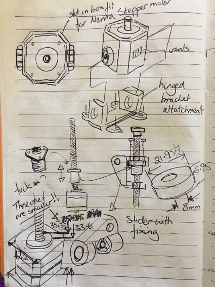 Dominic Moore webpage, Mechanical Design