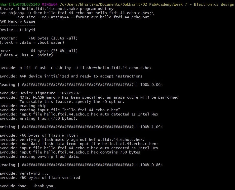 Week 7: Electronics design