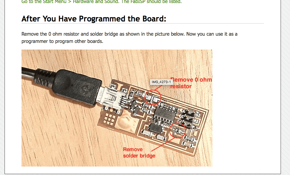 PROGRAMMING THE FAB ISP
