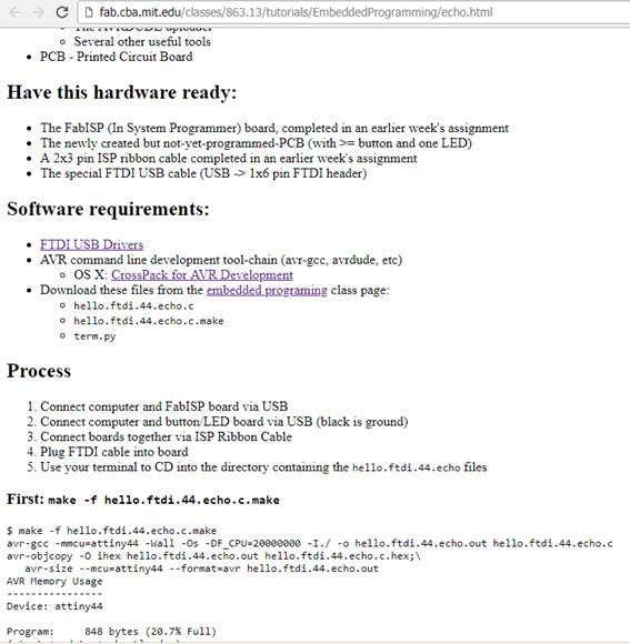 11. Use your terminal to CDinto the directory containing the hello.ftdi ...