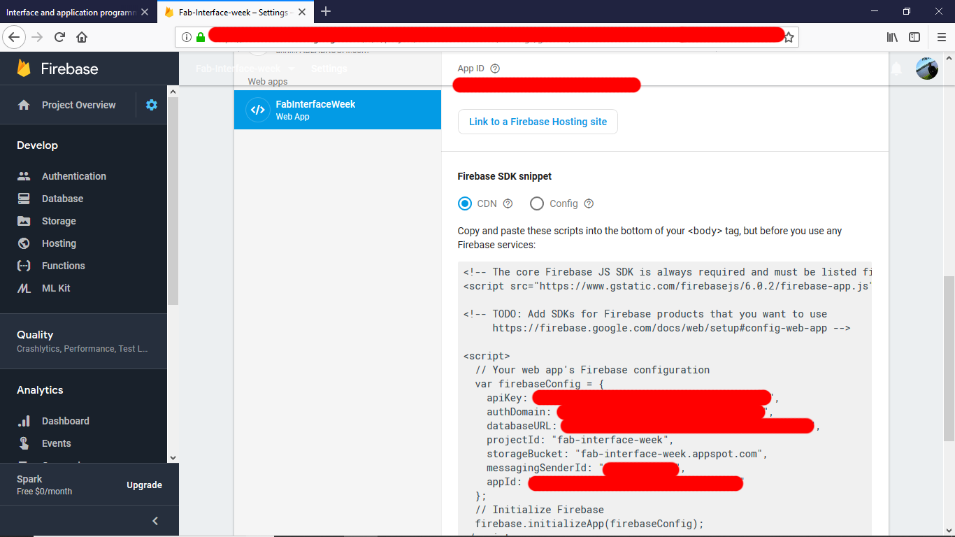 Interface and application programming