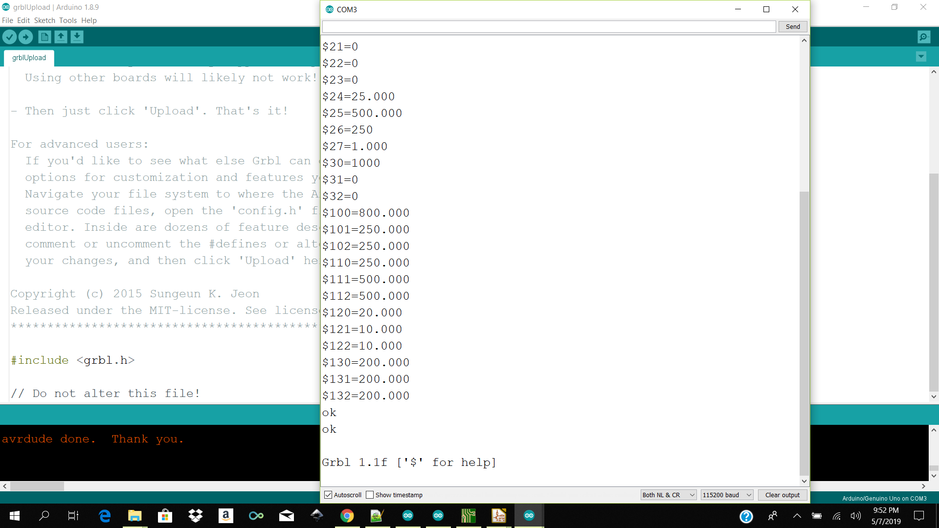 Manually send Gcode from Universal Gcode sender to arduino to convert ...