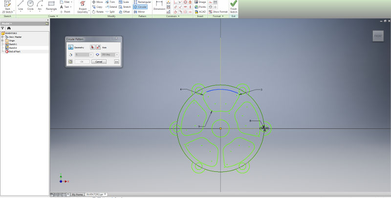 Attaching the links to the model I did in inventor